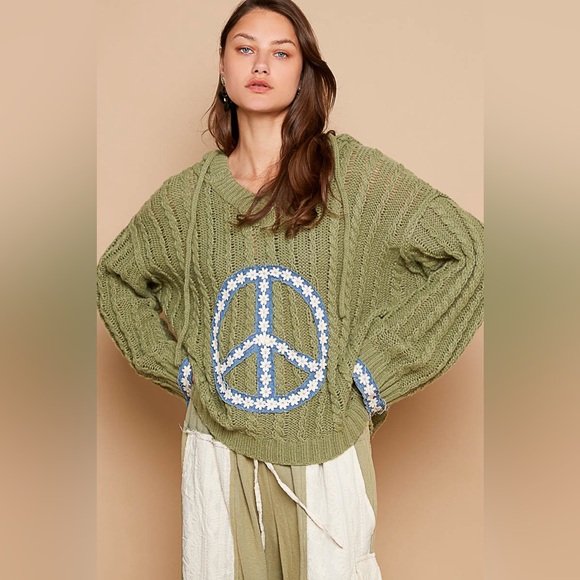 POL | Sweaters | 277 Pol Closeout Firm New Pol Chunky Hooded Sweater ...